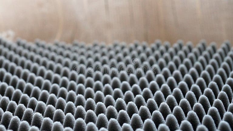Gray Texture of Soundproof Foam in Perspective Stock Photo - Image of ...