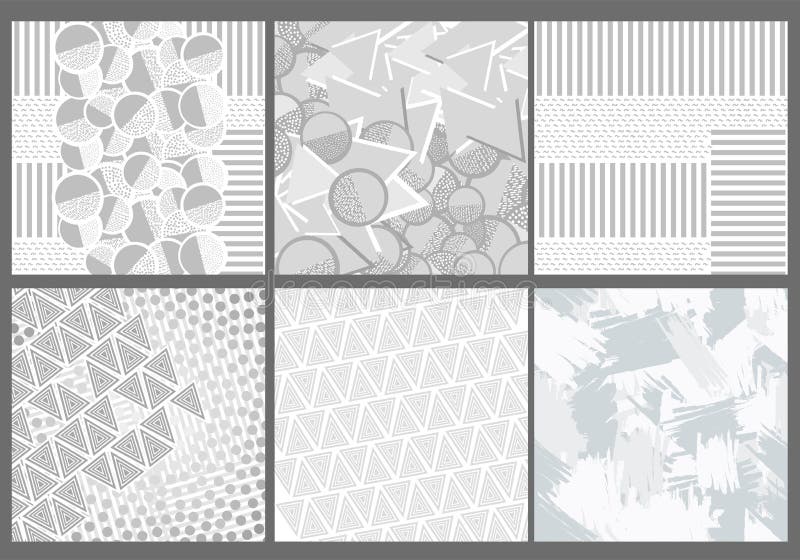 Gray Textures. Geometric Background Stock Vector - Illustration of ...