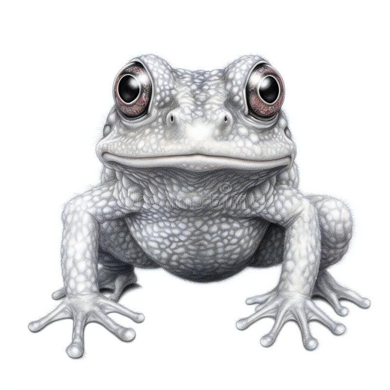 A Toad Isolated on White Background Stock Illustration - Illustration ...