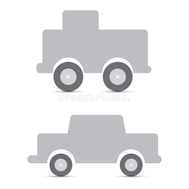 Gray toy cars stock illustration. Illustration of icon - 66588039