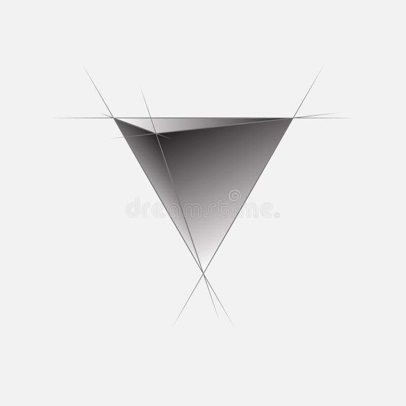 Triangle Figure, Optical Illusion. Symbol of a Mental Task or Rebus ...