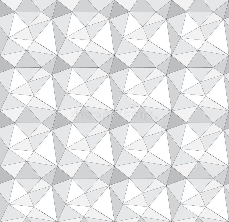 Gray Triangle Grid Seamless Pattern Background Vector Illustration ...