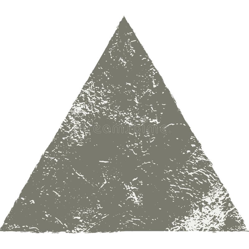 Gray Triangle with Grunge Texture Stock Photo - Illustration of graph ...