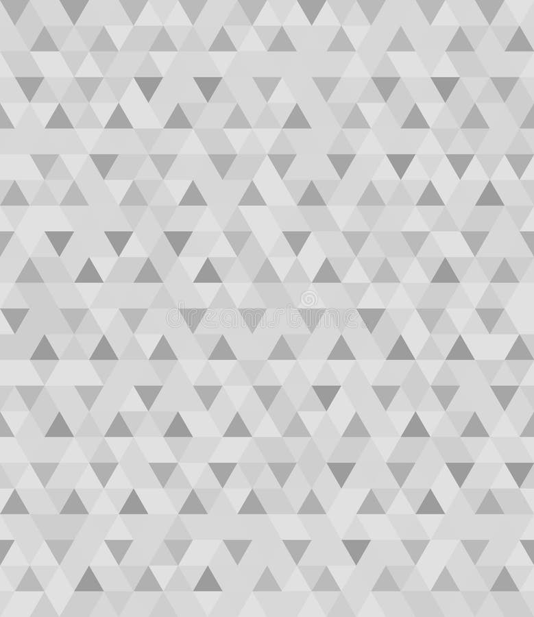 Gray Triangle Pattern. Seamless Vector Background Stock Vector ...