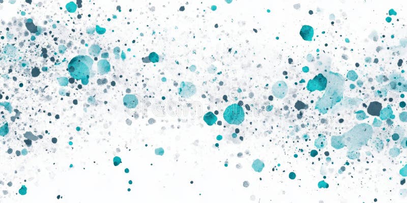 Gray and Turquoise Small Spots Create a Grunge Texture on a White ...