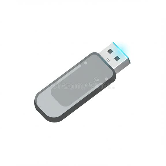 Gray USB Flash Drive with a Transparent Casing, Featuring a Silver Connector Tip. the Stock ...
