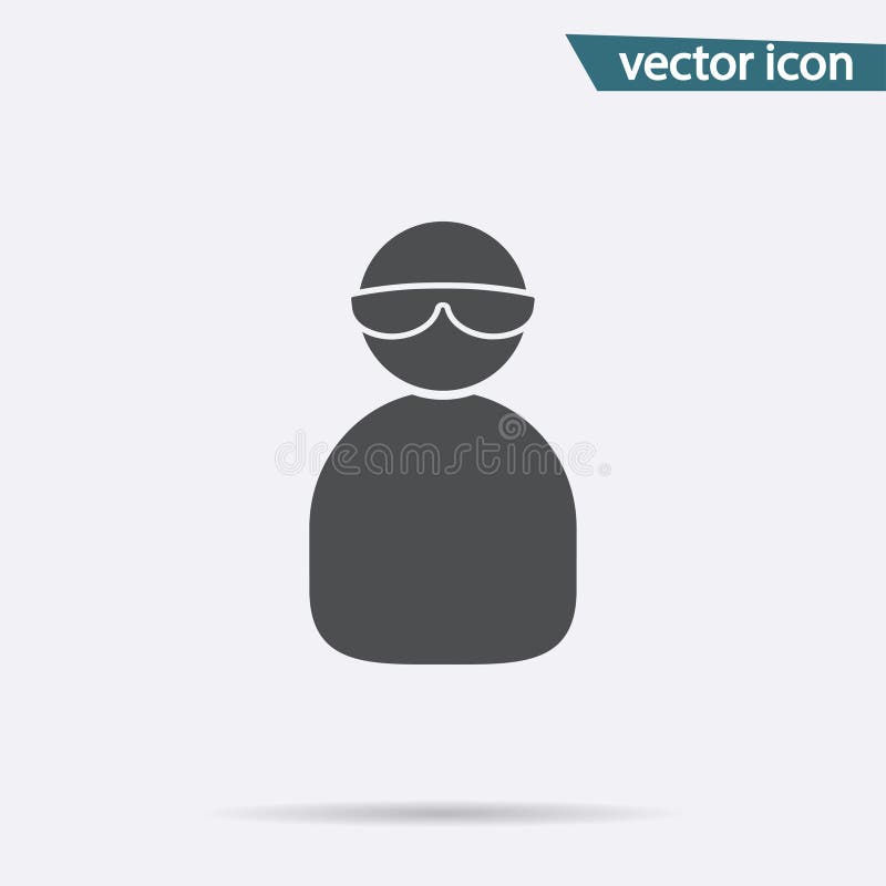 Gray User Icon Vector. Flat Symbol Isolated on White Background. Trendy ...