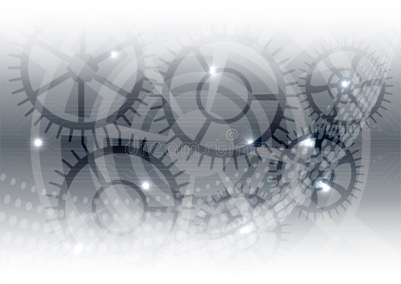 Gray Vector Technology Concept, Abstract Background Stock Vector ...