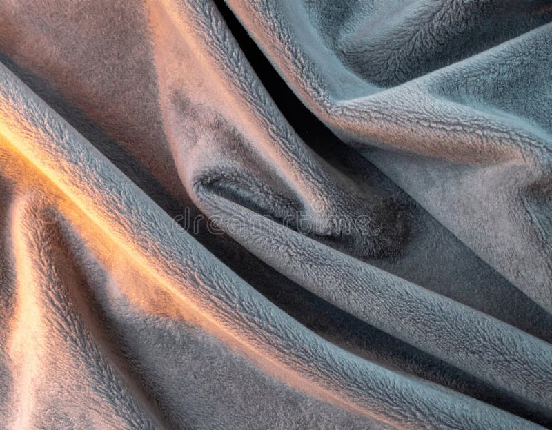 Gray Velvet Fabric Draped Texture Background Stock Illustration ...