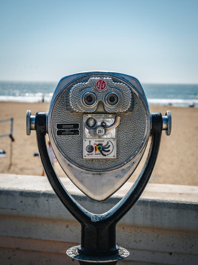 Telescope at Beach stock photo. Image of magnify, panhandle - 5399546