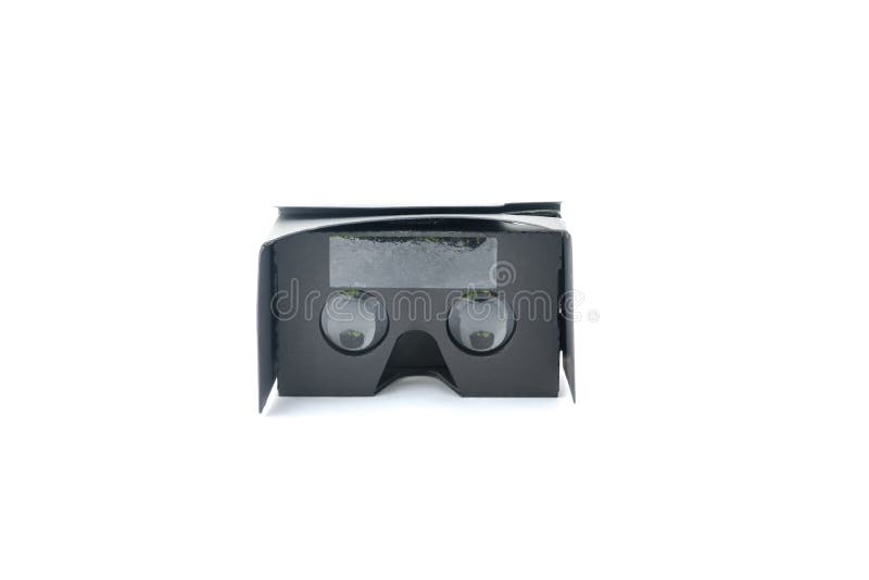 Gray Virtual Reality Headset Isolated Stock Image - Image of cardboard ...