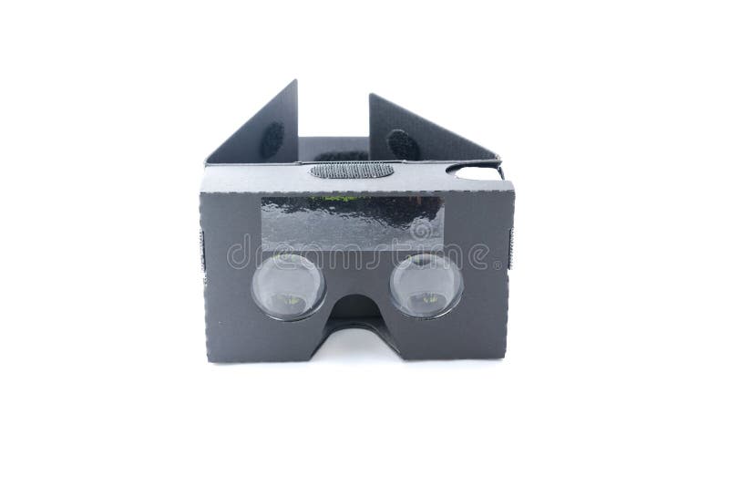 Gray Virtual Reality Headset Isolated Stock Image - Image of ...