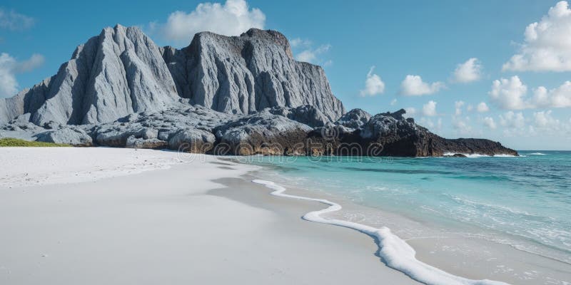 Gray Volcanic Rock Formation Tropical Coastline Stock Photos - Free ...