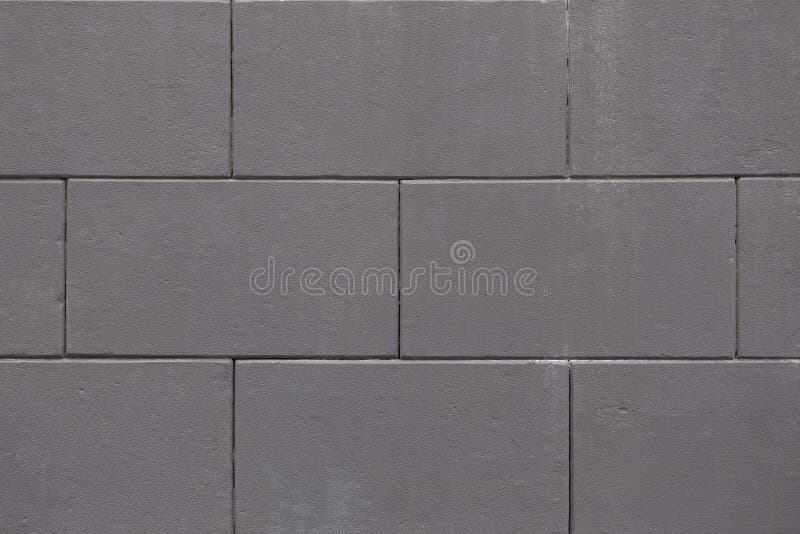 Gray Wall of Concrete Blocks Stock Photo - Image of aged, material ...