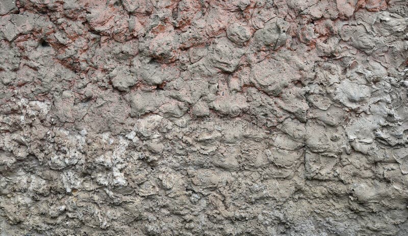 Gray Wall with Decorative Stucco Concrete Chips Stock Photo - Image of ...