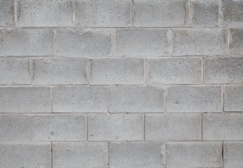 Gray Wall Made of Large Concrete Blocks Stock Photo - Image of wall ...