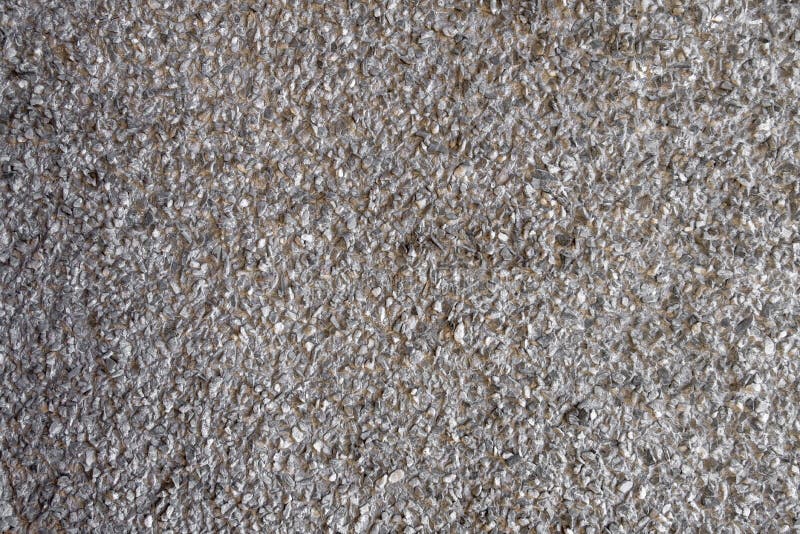 Gray Wall with Protruding Small Stones. Rough Granular Surface Texture ...