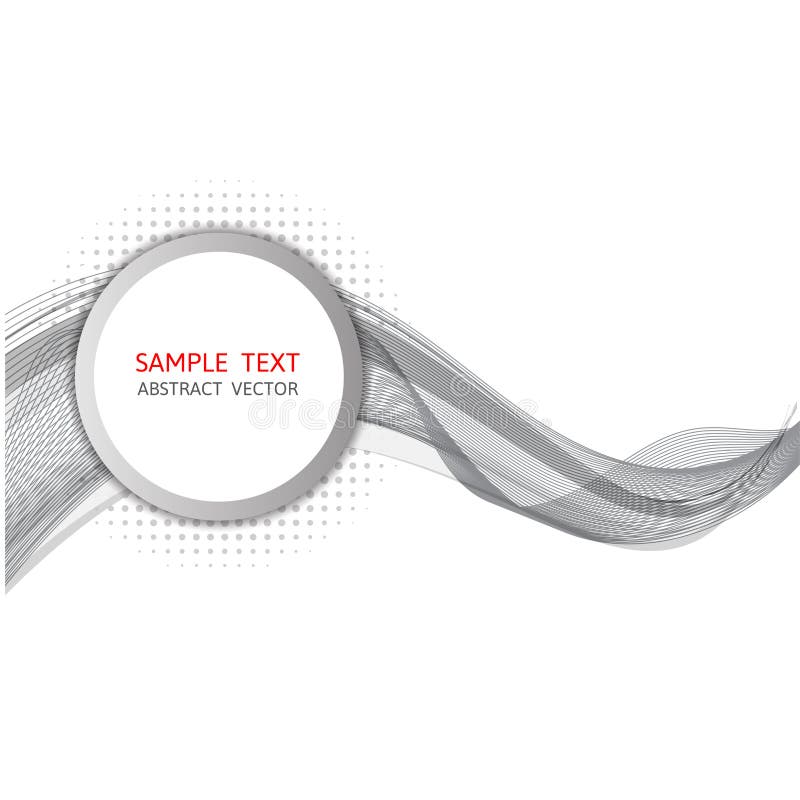 Gray Wave Abstract Vector Background, Graphic Design Stock Vector ...