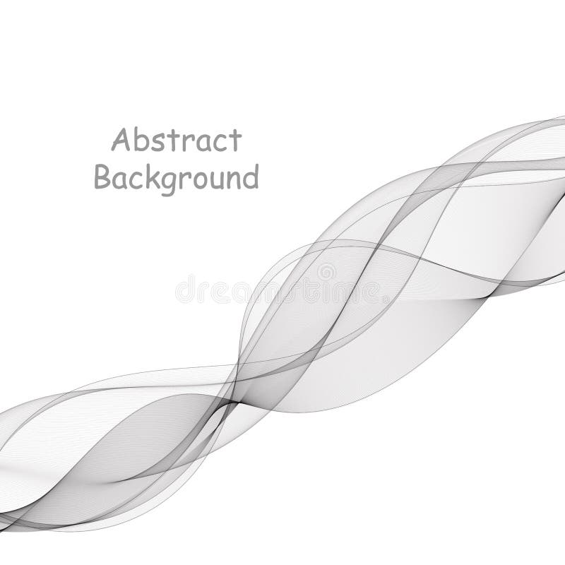 Gray Wave. Abstract Vector Graphics. Eps 10 Stock Vector - Illustration ...