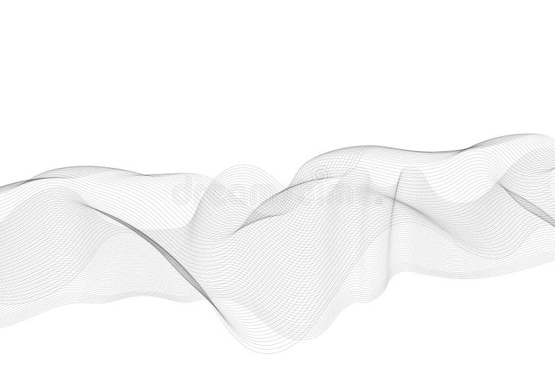 Gray Wave. Abstract Vector Graphics. Eps10 Stock Illustration ...