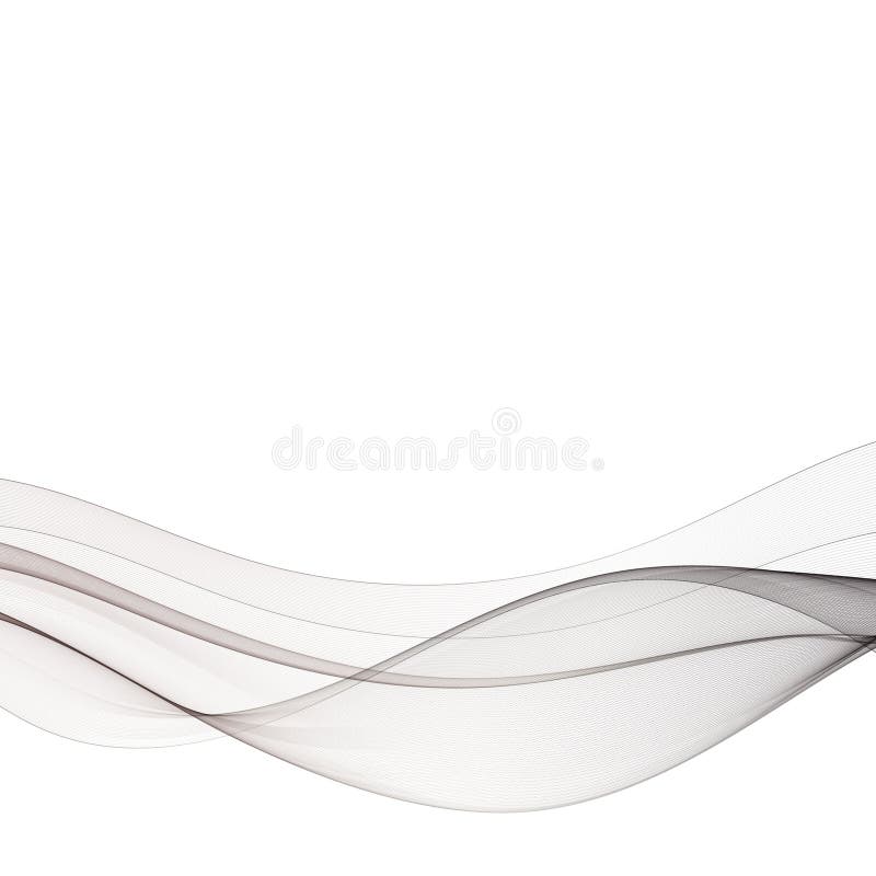 Gray Wave Pattern. Colorful Vector Wave. Decor Element. Eps 10 Stock ...