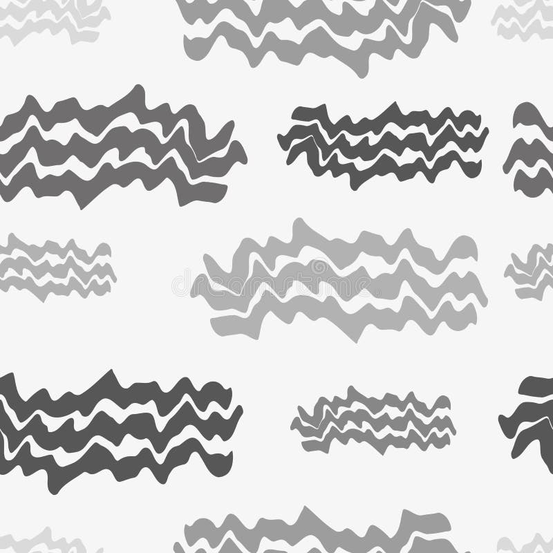 Gray waves stock vector. Illustration of reflected, pattern - 48840225