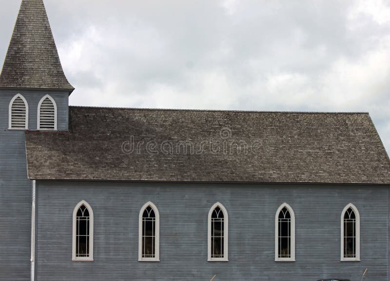 Gray Weathered Country Church Photo stock - Image du toit, weathered ...