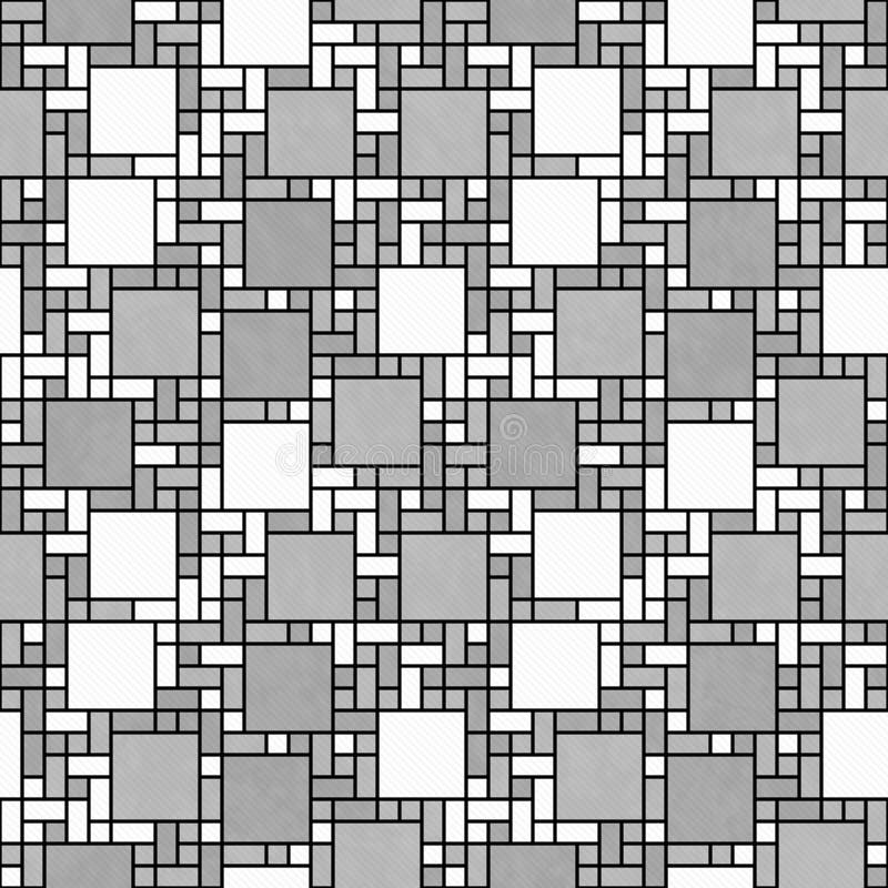 Gray, White and Black Square Mosaic Abstract Geometric Design Ti Stock ...