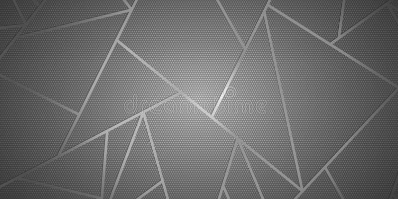Gray and White Chrome Lines Background. Mosaic Backdrop. Modern ...
