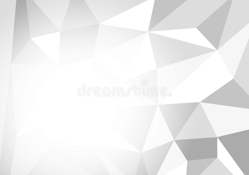 Gray and White Color Polygon Abstract Background, Vector Illustration ...