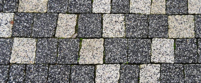 Gray White Colored Square and Rectangle Paving Stone, Tiled Stone ...