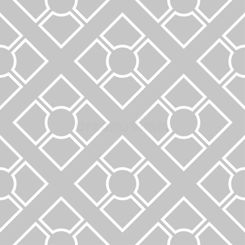 Gray and White Geometric Monochrome Seamless Pattern Stock Vector ...