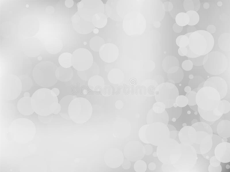 Gray-white Gradient Background with Bokeh Effect. Abstract Blurred ...
