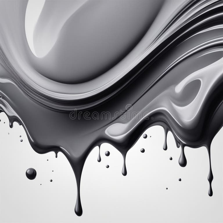 Gray,white Ink Splashes Isolated on White Background Stock Illustration ...