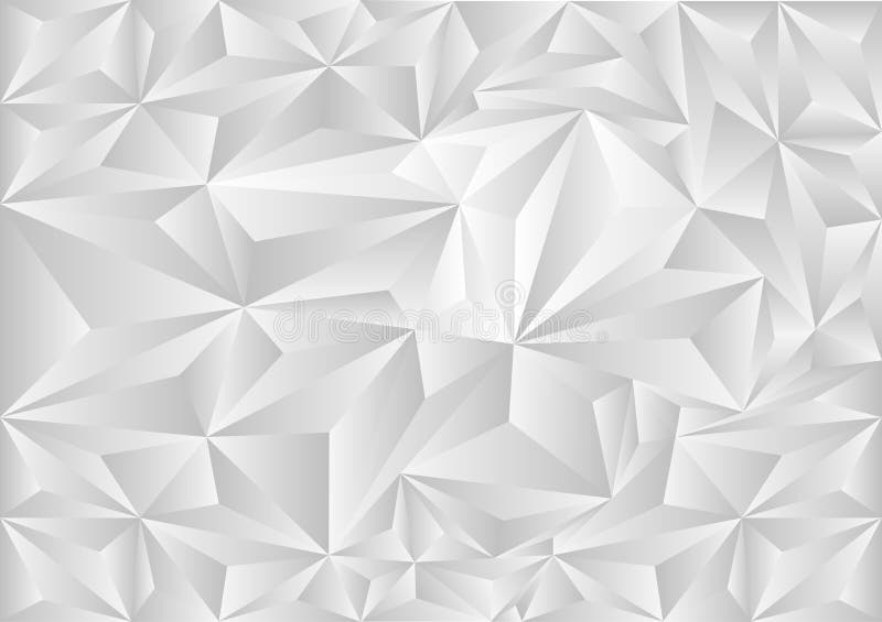 Gray and White Polygon Abstract Background, Vector Illustration Stock ...