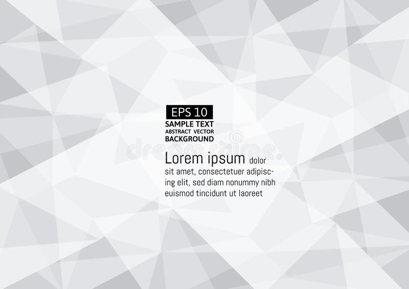 Gray and White Polygon Abstract Vector Background, Vector Illustration ...
