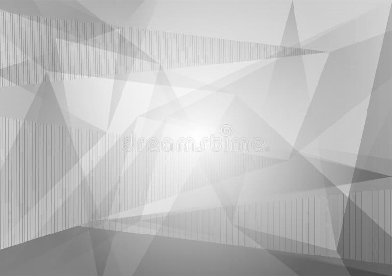 Gray and White Polygon and Geometric Abstract Background, Vector ...