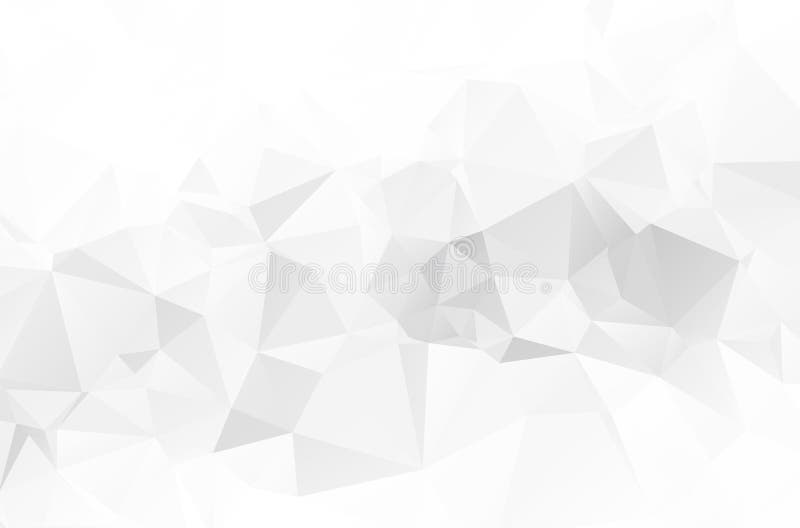 White and Gray Gradient Background. Geometric Style. Mesh of Triangles ...