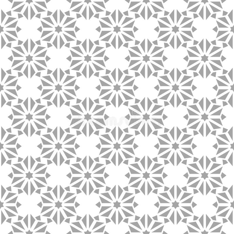 Gray and White Seamless Pattern Stock Vector - Illustration of pattern ...