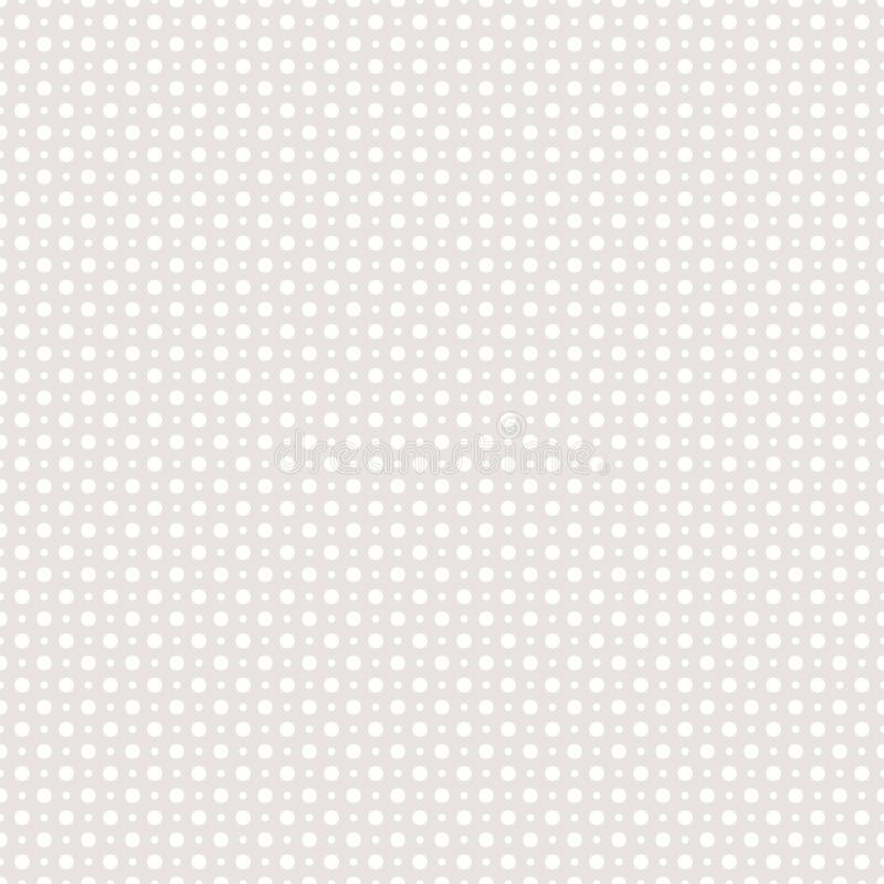 Gray and White Simple Dot Textured Seamless Pattern, Vector Stock ...
