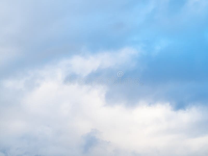 Gray and White Snow Clouds in Blue Winter Sky Stock Photo - Image of ...