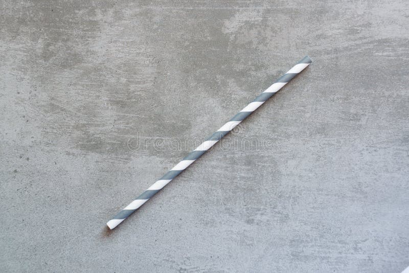 Gray and White Striped Drinking Straw Stock Image - Image of classic ...