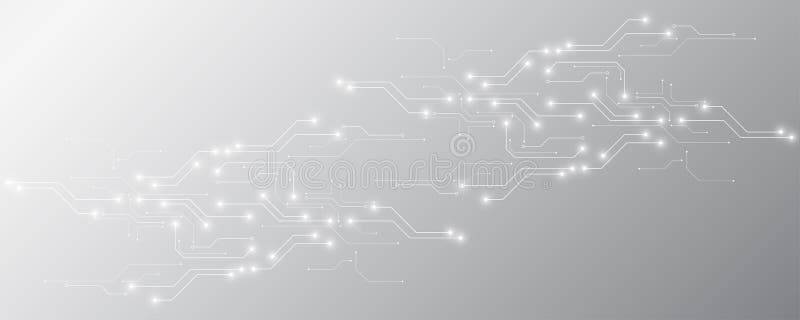 Gray and White Technology Background Image Line Design for ...