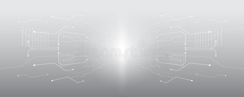 Gray and White Technology Background Image Line Design for ...