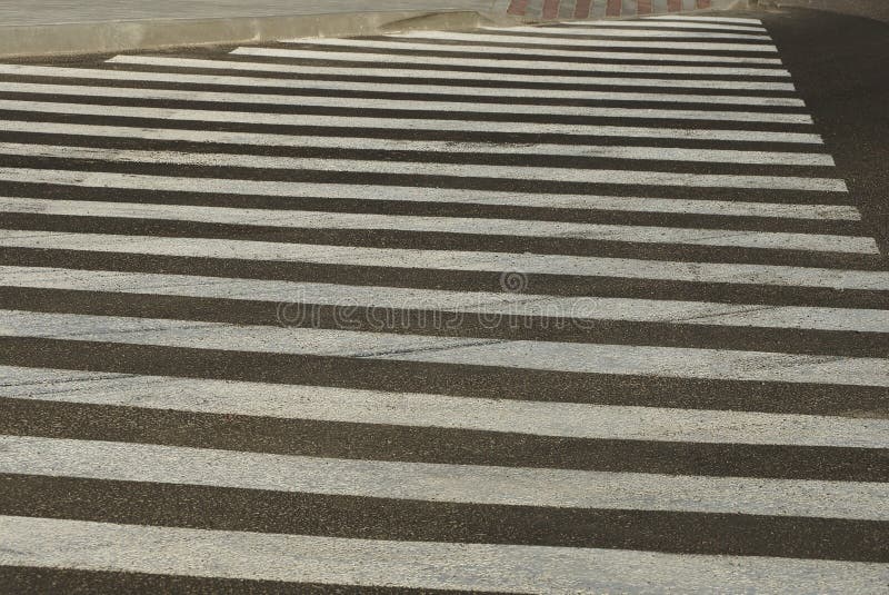 Gray White Texture of the Stripes on the Road Stock Photo - Image of ...