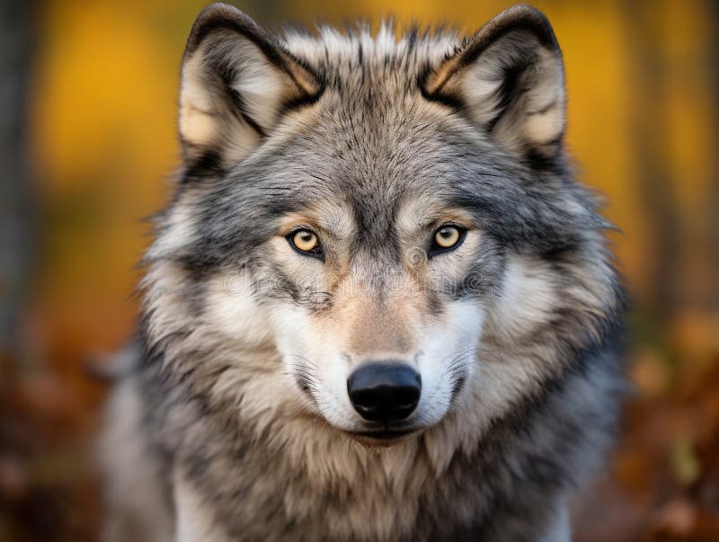 Gray Wolf stock illustration. Illustration of gray, animal - 294979043