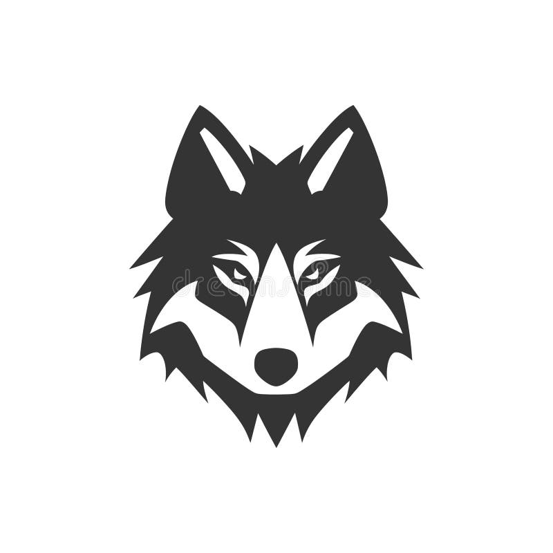 Gray Wolf icon stock vector. Illustration of simple - 293140328