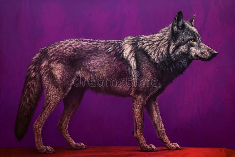 Gray Wolf Front Stock Illustrations – 340 Gray Wolf Front Stock ...