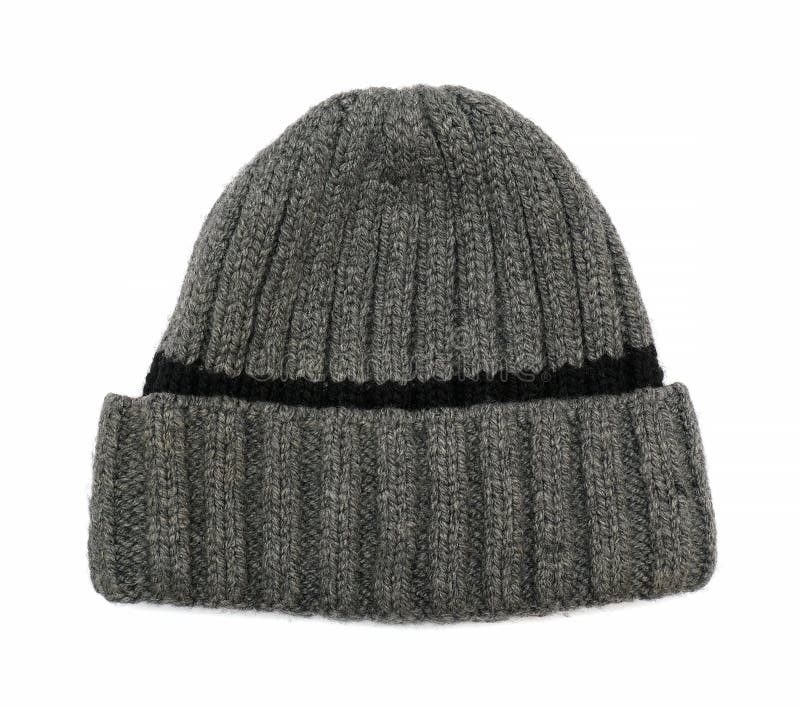 Gray wool hat stock image. Image of cotton, freeze, cold - 211082111