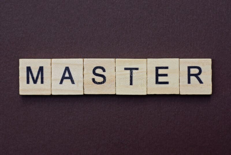 Master Word Made Wooden Letters Stock Photos - Free & Royalty-Free ...